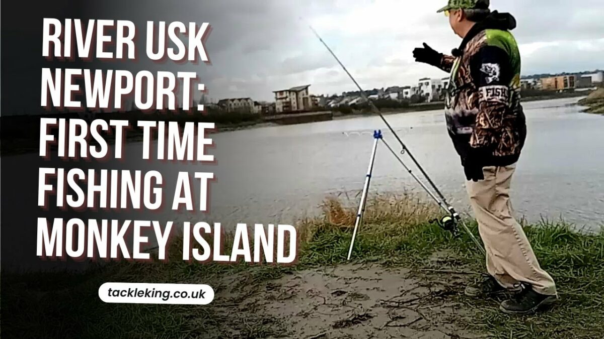 First time fishing at Monkey Island in Newport on the River Usk ...